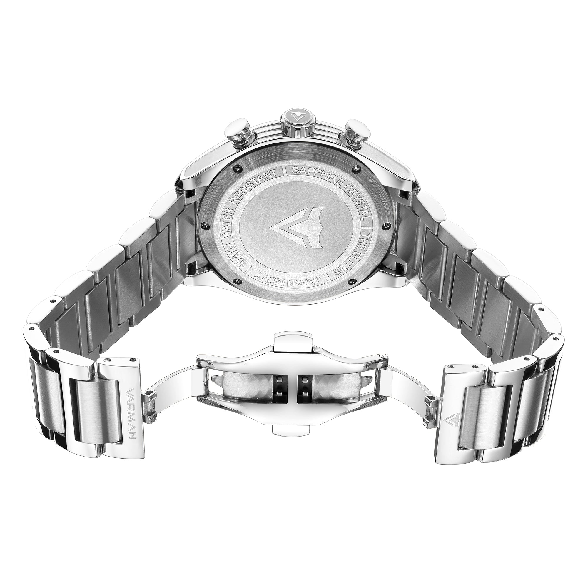 Varman The Elite Black Silver Steel – VarmanWatches